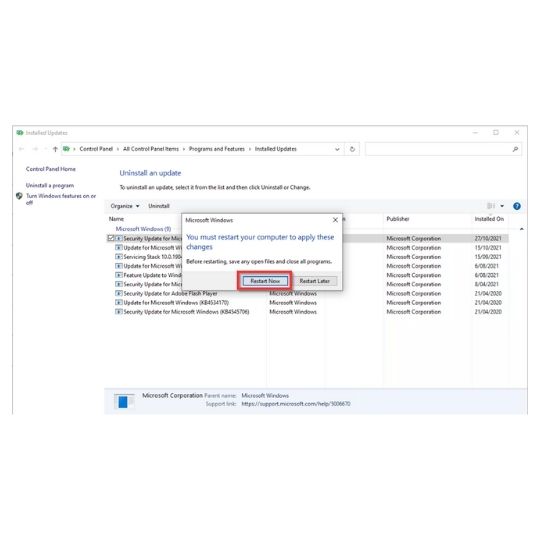 Myrtec | UNABLE TO OPEN LEAP AFTER OCTOBER 2021 WINDOWS UPDATES