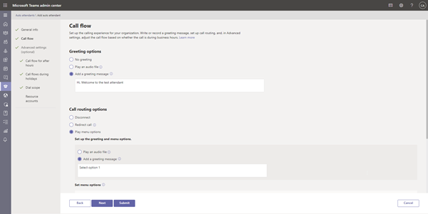 Myrtec | CONFIGURING A MICROSOFT TEAMS AUTO ATTENDANT